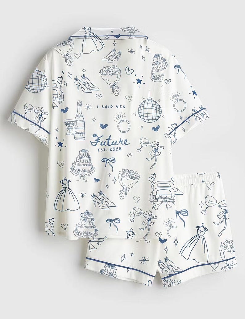 Future Mrs Pajama Set, Bridal Pajamas 2026, Wedding Pajama Set ...