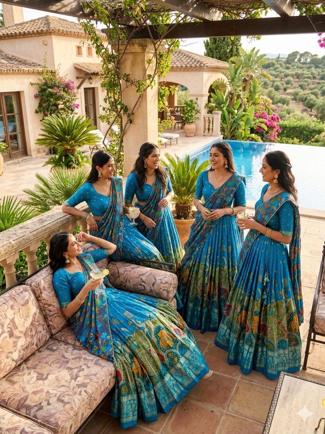 South Indian Lehenga Choli, Langa Voni Style Outfit, Traditional Half ...