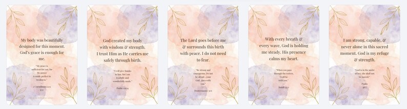 Christian Birth Affirmations | Scripture Labor Encouragement (digital ...