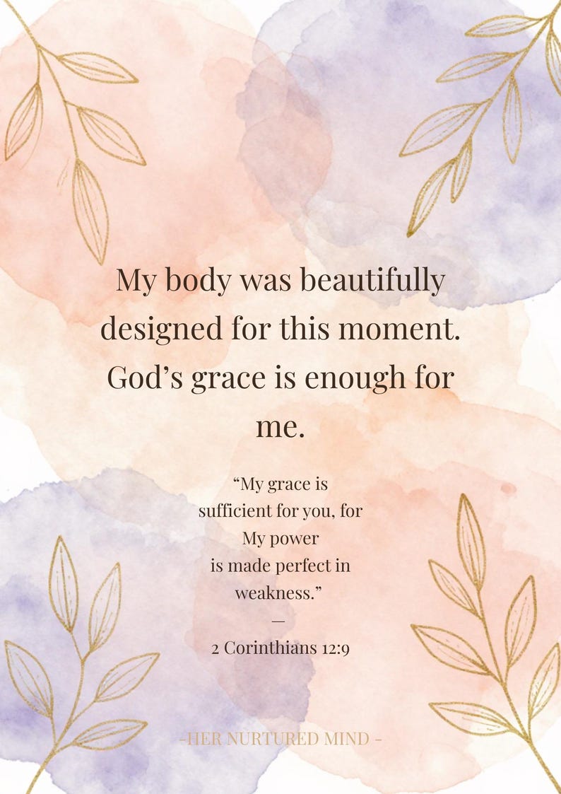 Christian Birth Affirmations | Scripture Labor Encouragement (digital ...