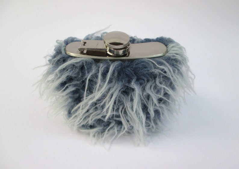 Funny Hip Flask for Women Fuzzy Fur Flask Unique 21st | Etsy