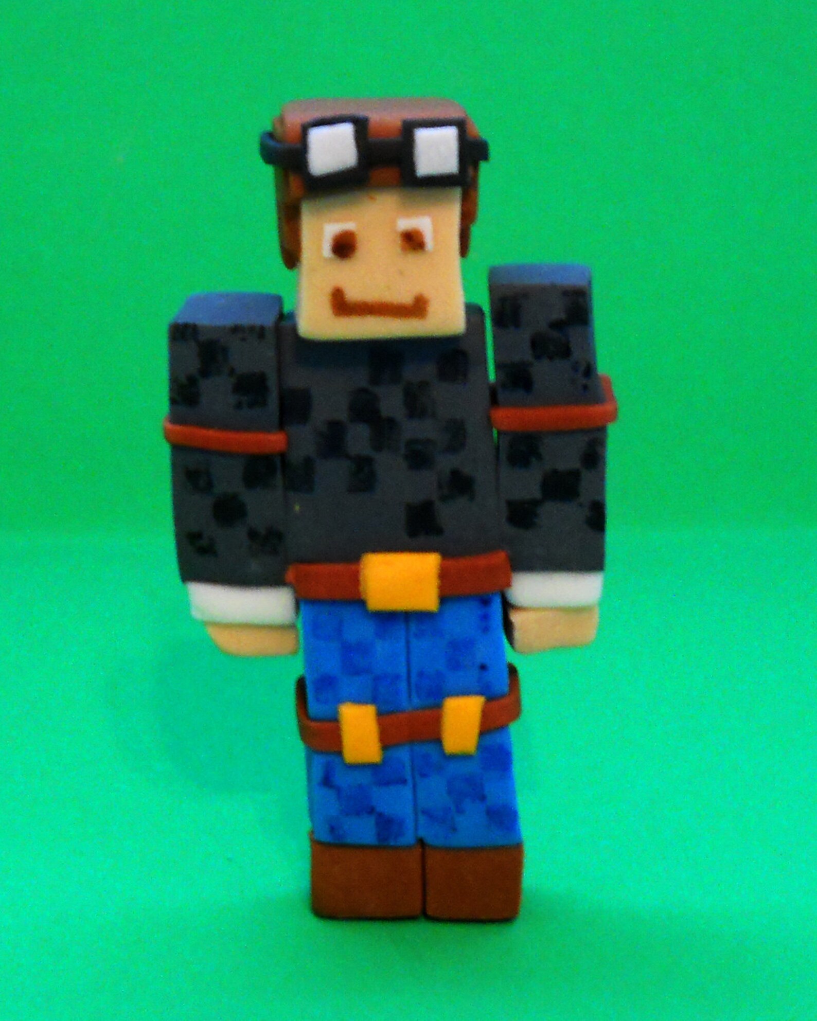 Minecraft Inspired Dan Steve in Armor Creeper Pig and TNT | Etsy