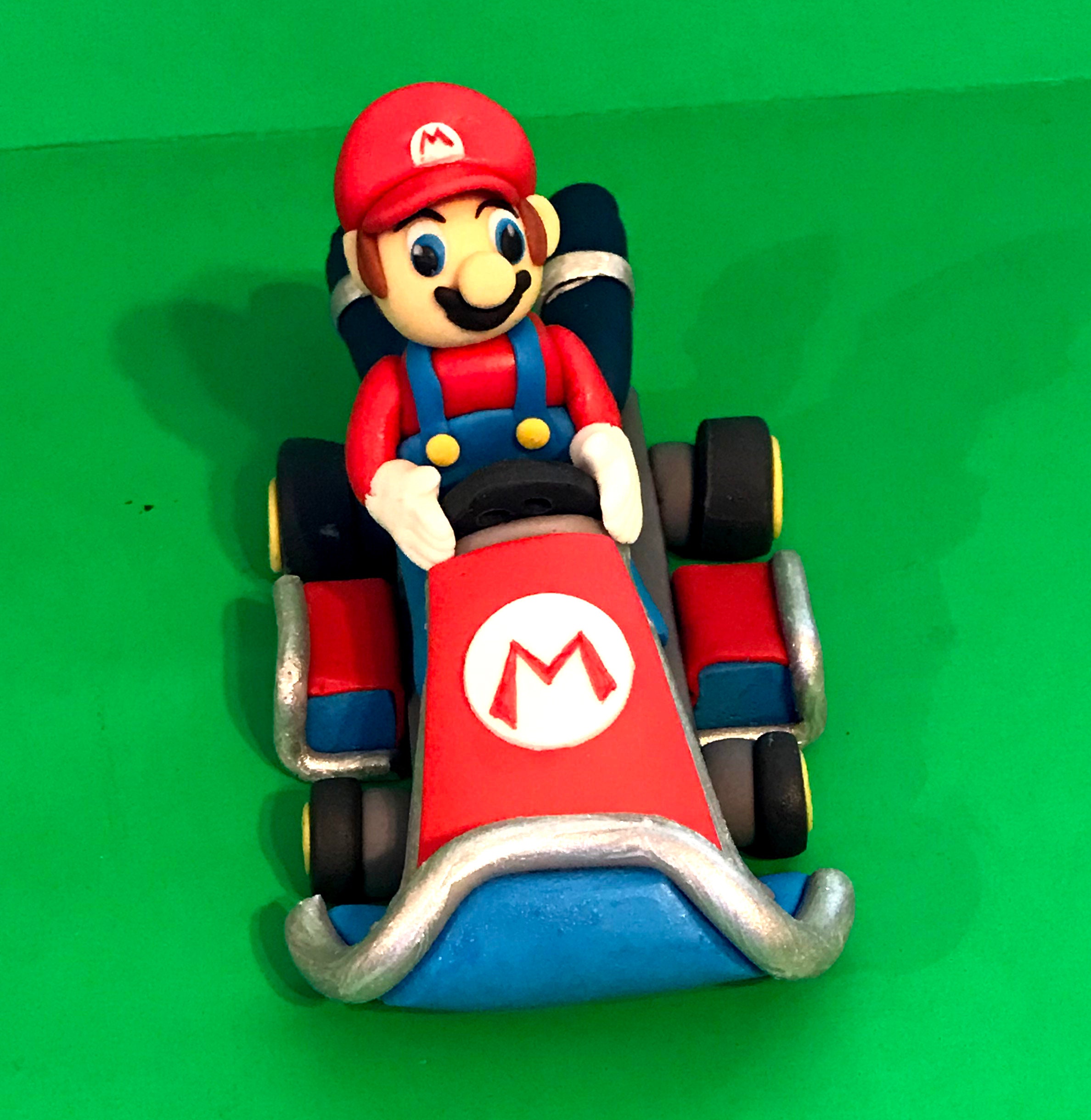 Mario Kart Edible Fondant Cake Topper featuring Mario - Etsy