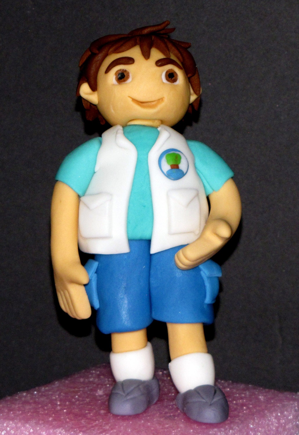 Dora the Explorer Edible Fondant Cake Topper | Etsy