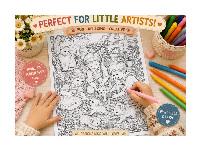 Farm Animals Coloring Book PDF | Printable Coloring Pages | A4, US ...