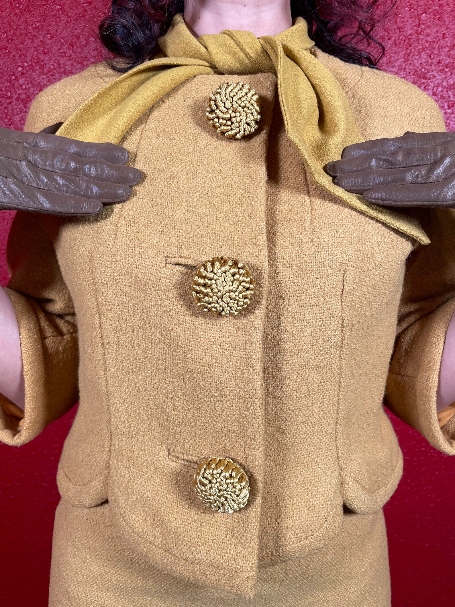 1960s Lilli Ann Wool Suit Woven Large Buttons Designer - Etsy