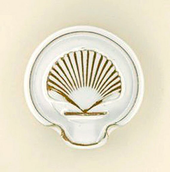 Shell Spoon Rest/tea Bag Holder/ Soap Dish/ Nautical/kitchen Utensil ...