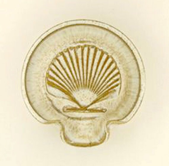 Shell Spoon Rest/tea Bag Holder/ Soap Dish/ Nautical/kitchen Utensil ...