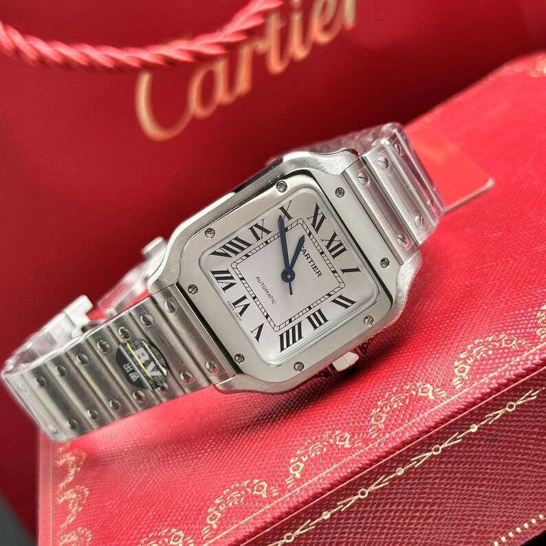 Cartier Santos De Cartier WSSA0010 Medium Midsize White Dial Ladie's ...
