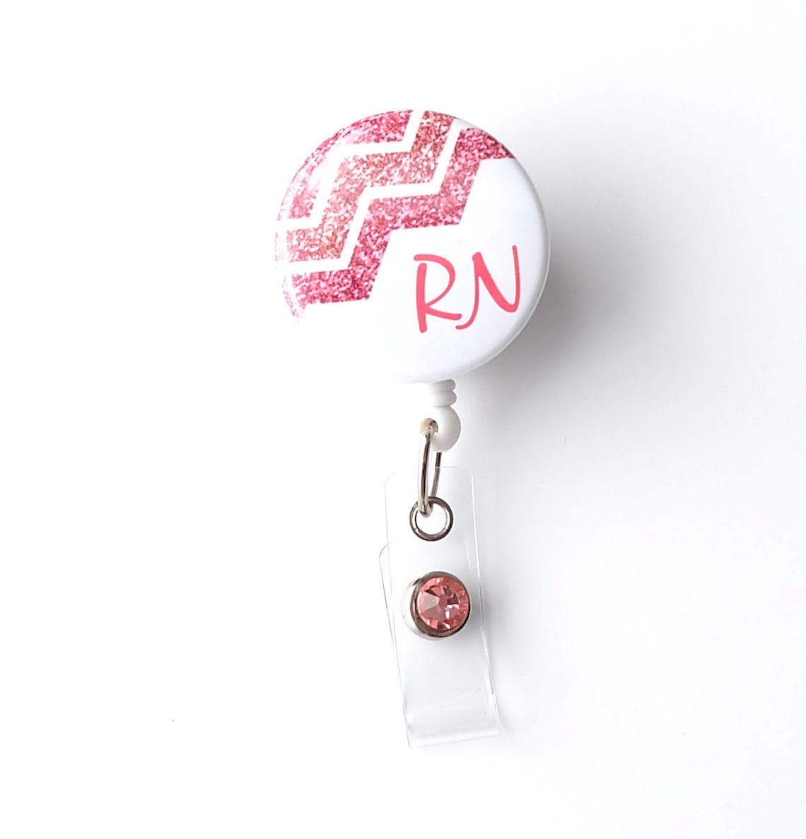 Registered Nurse Badge Reel Chevron Retractable Badge Clip | Etsy Registered Nurse Badge Reel Chevron Retractable Badge Clip | Etsy