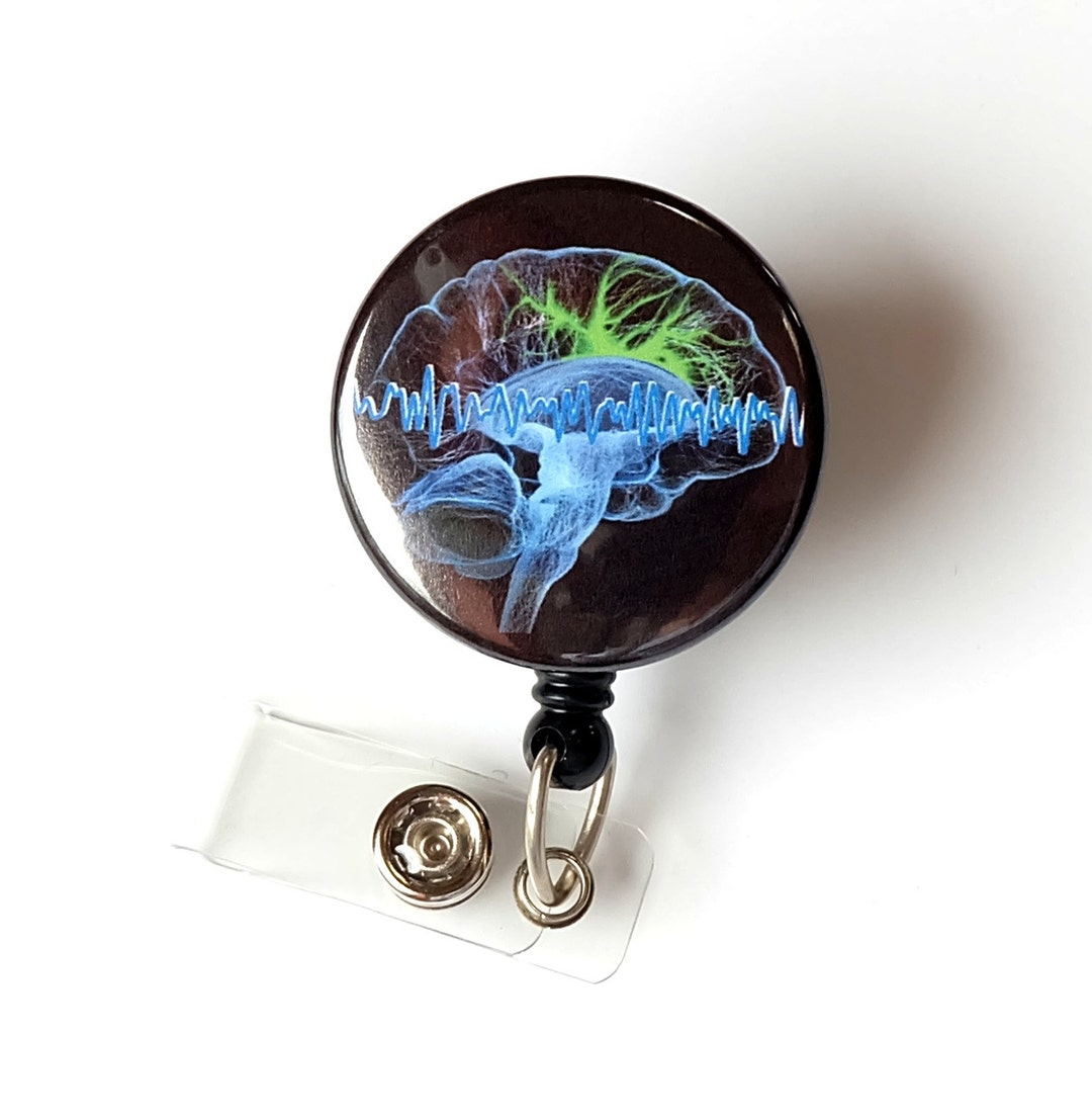 EEG Tech Badge Reels Neurologist ID Badge Holder - Etsy Canada