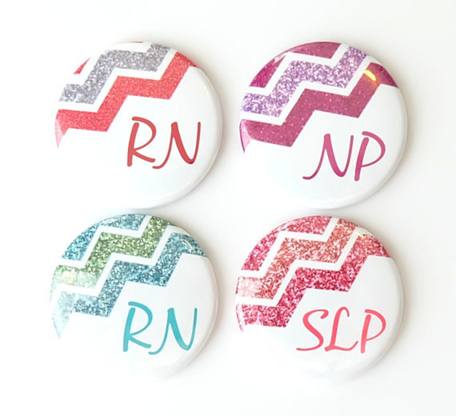 Registered Nurse Badge Reel Chevron Retractable Badge Clip | Etsy Registered Nurse Badge Reel Chevron Retractable Badge Clip | Etsy
