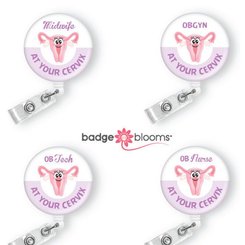 Midwife At Your Cervix Uterus Labor And Delivery Badge Etsy Australia