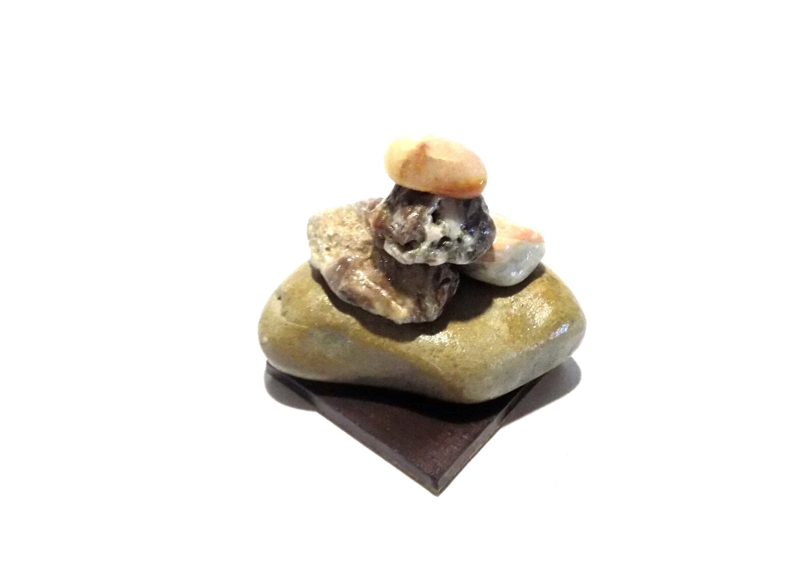 Rock Art, Rustic Home Decor, Contemporary Home Accent, Unique Gift Idea ...