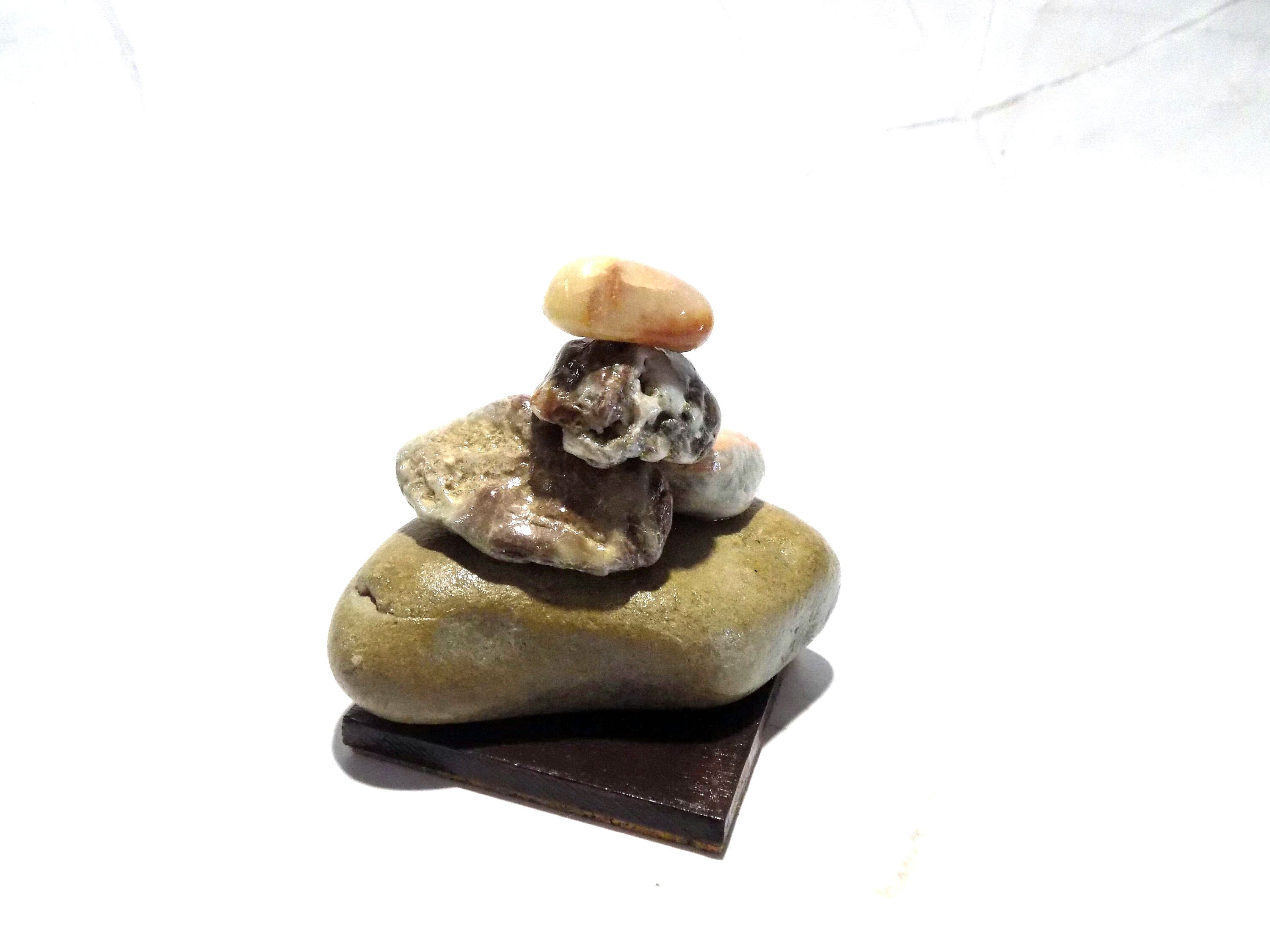 Rock Art, Rustic Home Decor, Contemporary Home Accent, Unique Gift Idea ...