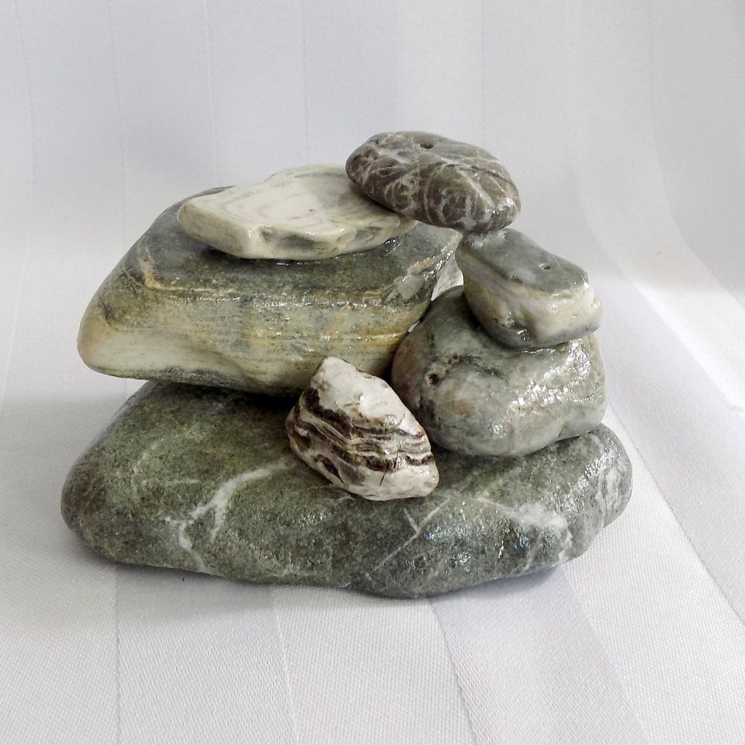 Stacked Rock Structure Nature Inspired Art Stone Art Patio - Etsy