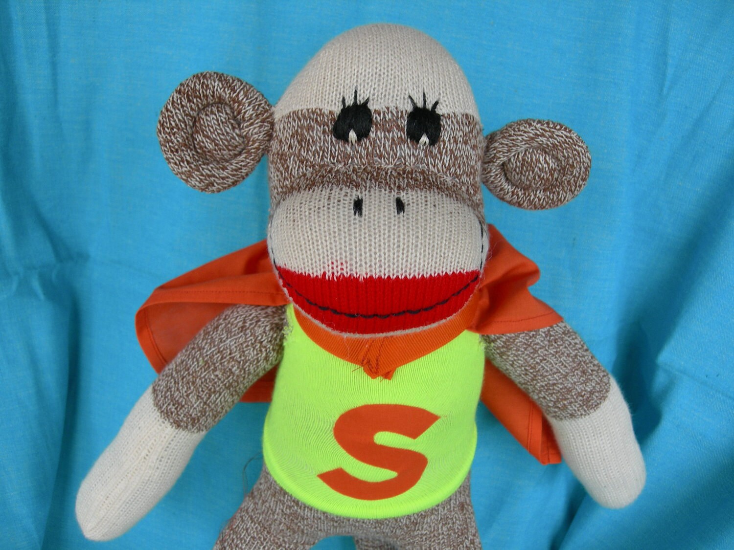 Super Hero Sock Monkey/classic Red Heel Sock Monkey Doll - Etsy