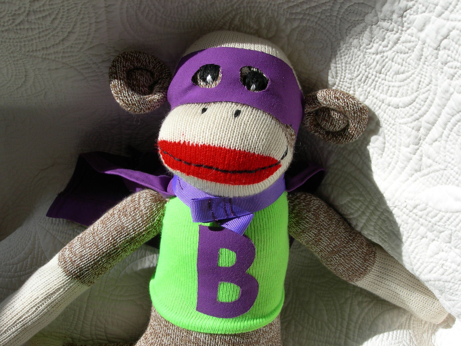 Super Hero Sock Monkey/classic Red Heel Sock Monkey Doll - Etsy