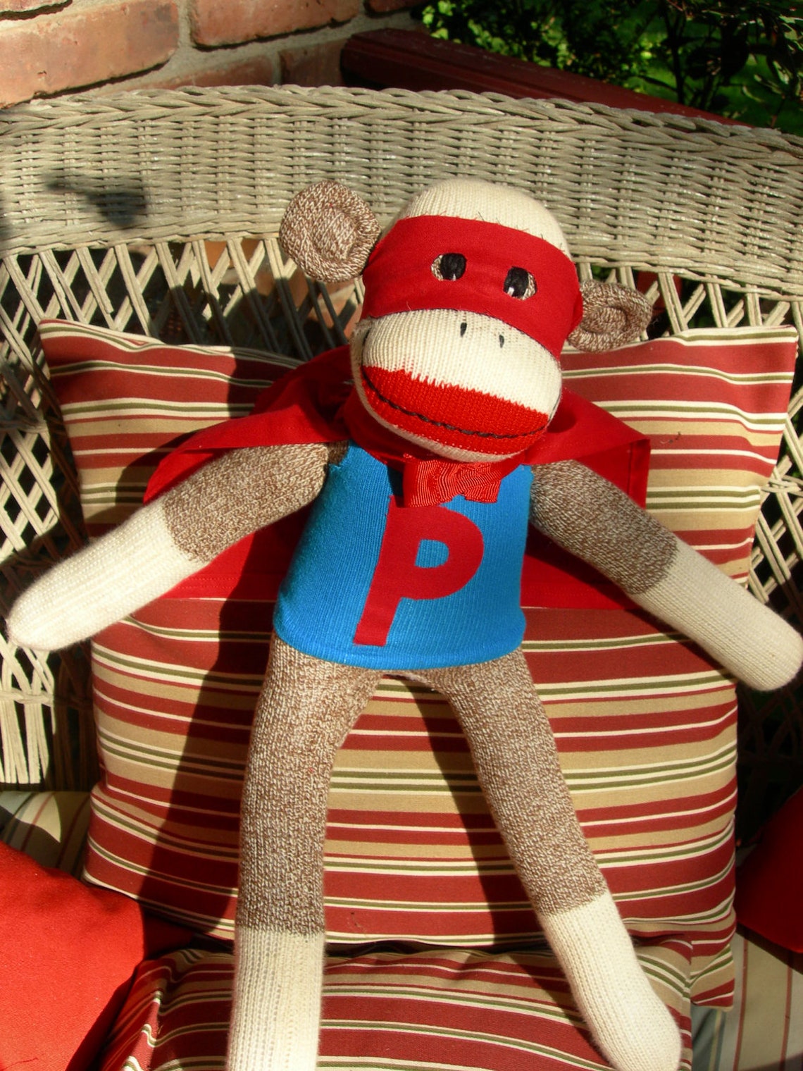 Super Hero Sock Monkey/classic Red Heel Sock Monkey Doll - Etsy