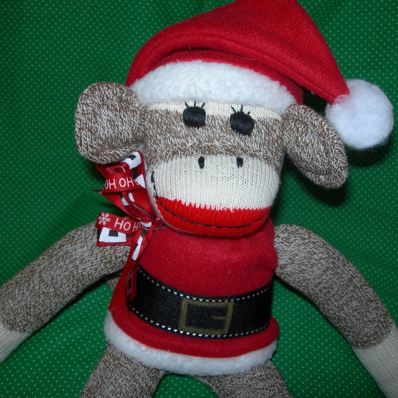 Brown Sock Monkey - Etsy