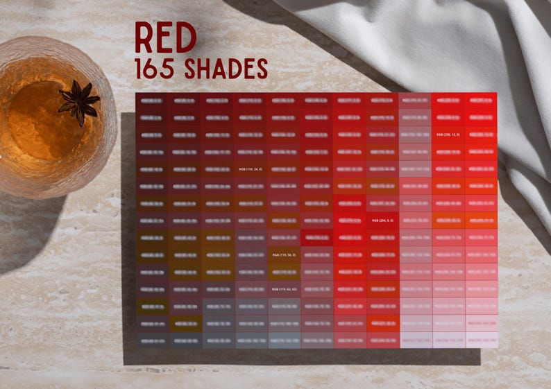 2000 RGB Color Codes | Digital PDF Bundle, Printable Color Palette ...