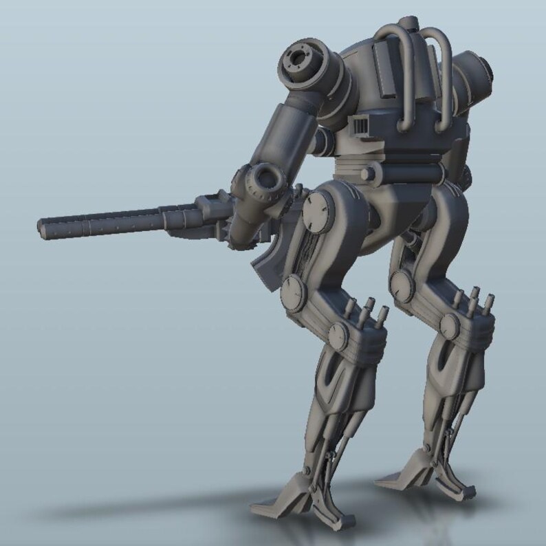 Robot Auto-canon - STL 3D Printing Science Fiction Future Space - Etsy