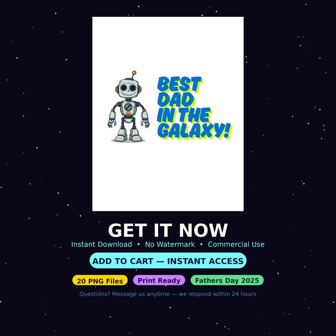 Robot Dad SVG PNG Design | Father's Day Gift | Sci-fi Dad Shirt ...