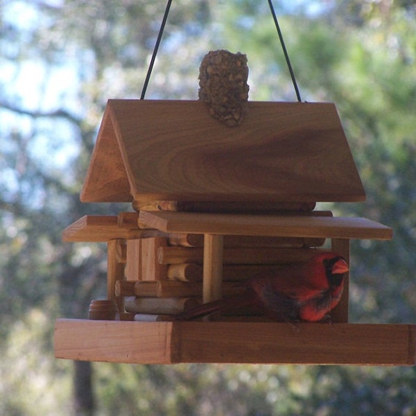 Log Bird Feeder - Etsy