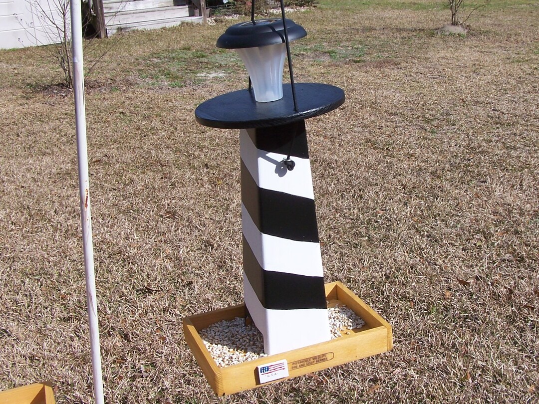 Solar Lighthouse Bird Feeder - Etsy