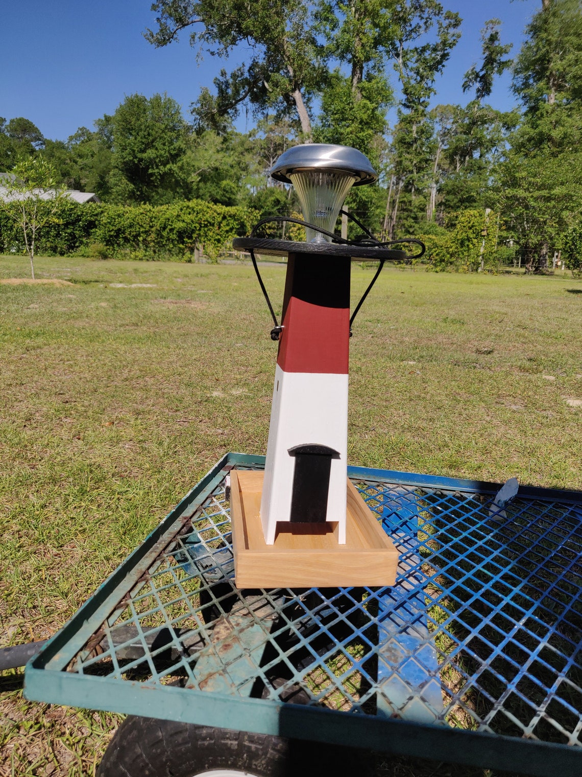 Solar Lighthouse Bird Feeder | Etsy