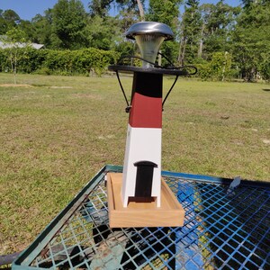 Solar Lighthouse Bird Feeder - Etsy