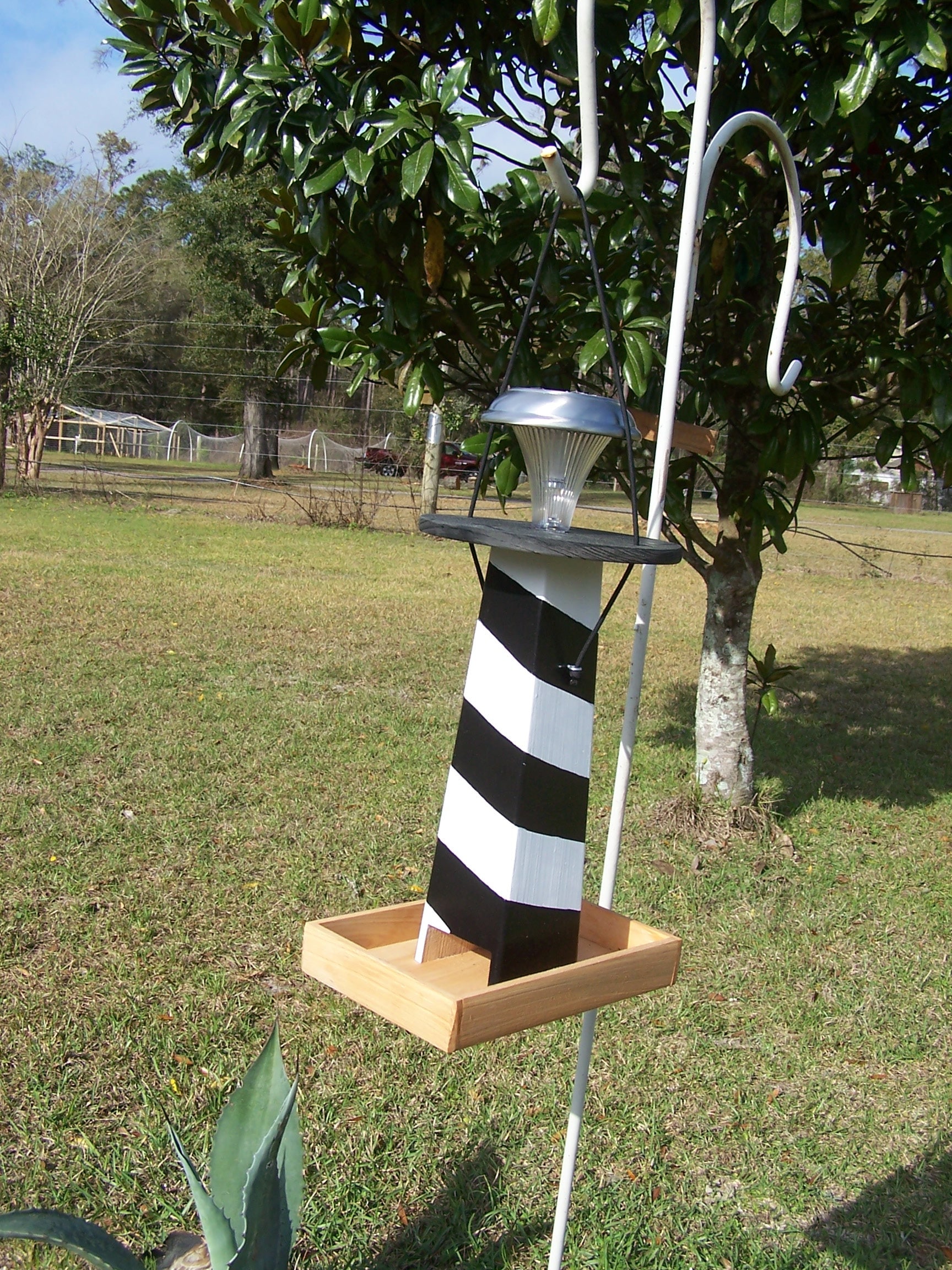 Solar Lighthouse Bird feeder | Etsy