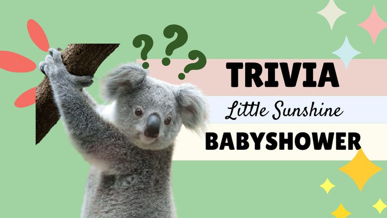 Virtual Baby Shower Games Canva Template - Etsy