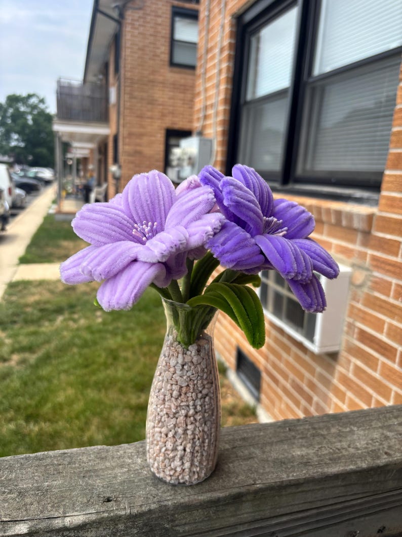 Purple Artifical Flower Display - Etsy