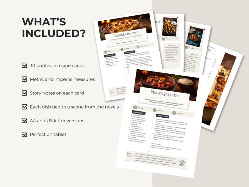 The Hungry Detective Dinner Recipes | 30 Inspired Meals (printable PDF ...
