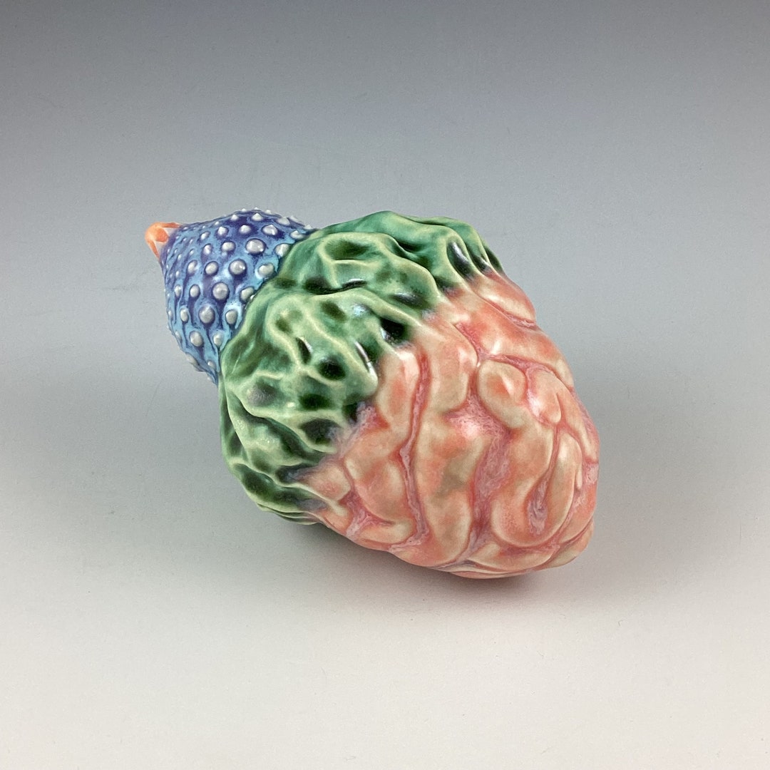 Brainy Heart Podling Rattle Ceramic Rattle Musical - Etsy