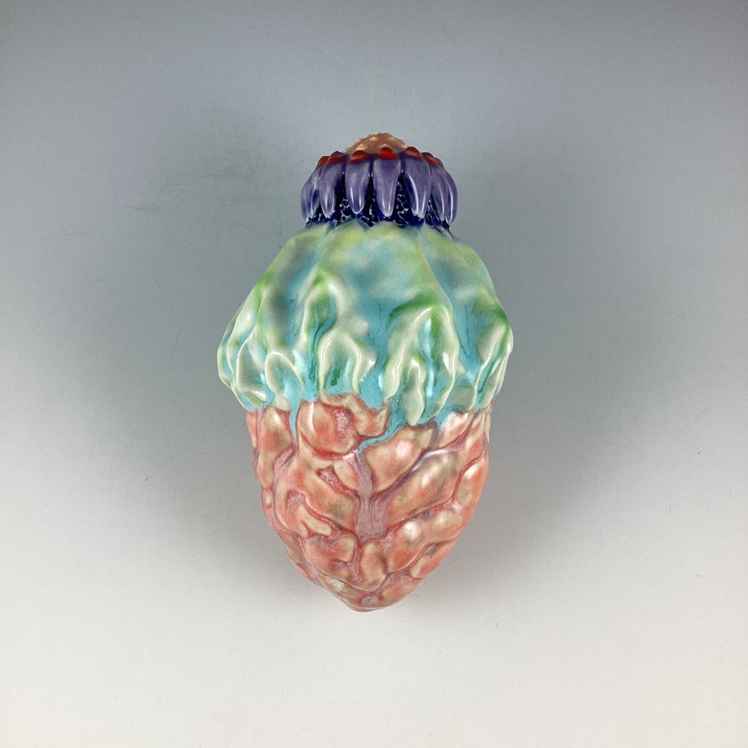 Brainy Heart Podling Rattle - Ceramic Rattle - Musical Instrument ...