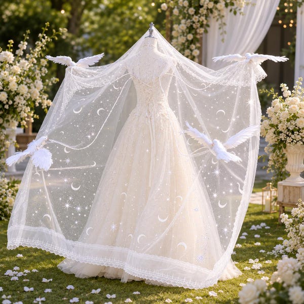 Starry Wedding Dress - Etsy