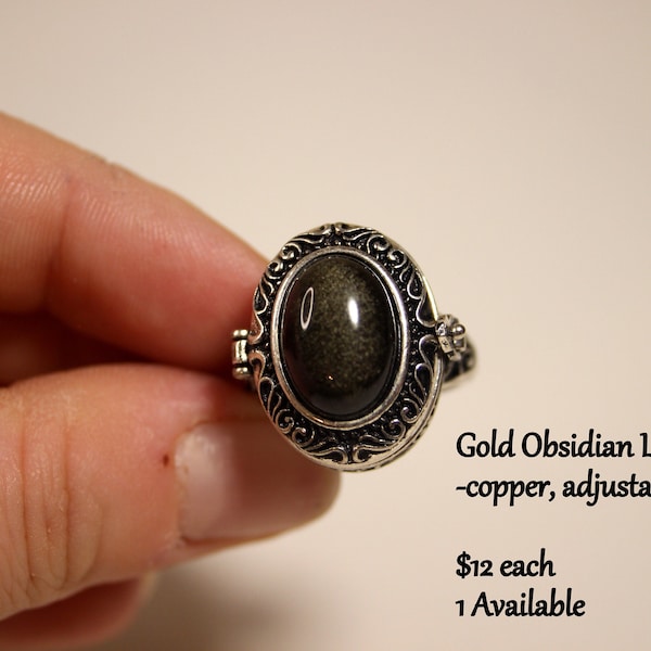 Antique Obsidian Ring - Etsy