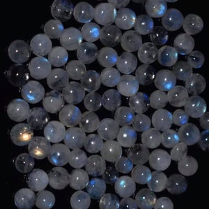 Round Blue Moonstone Cabs, 6mm to 26mm, 1pc, 5pcs, 10pcs, Round ...