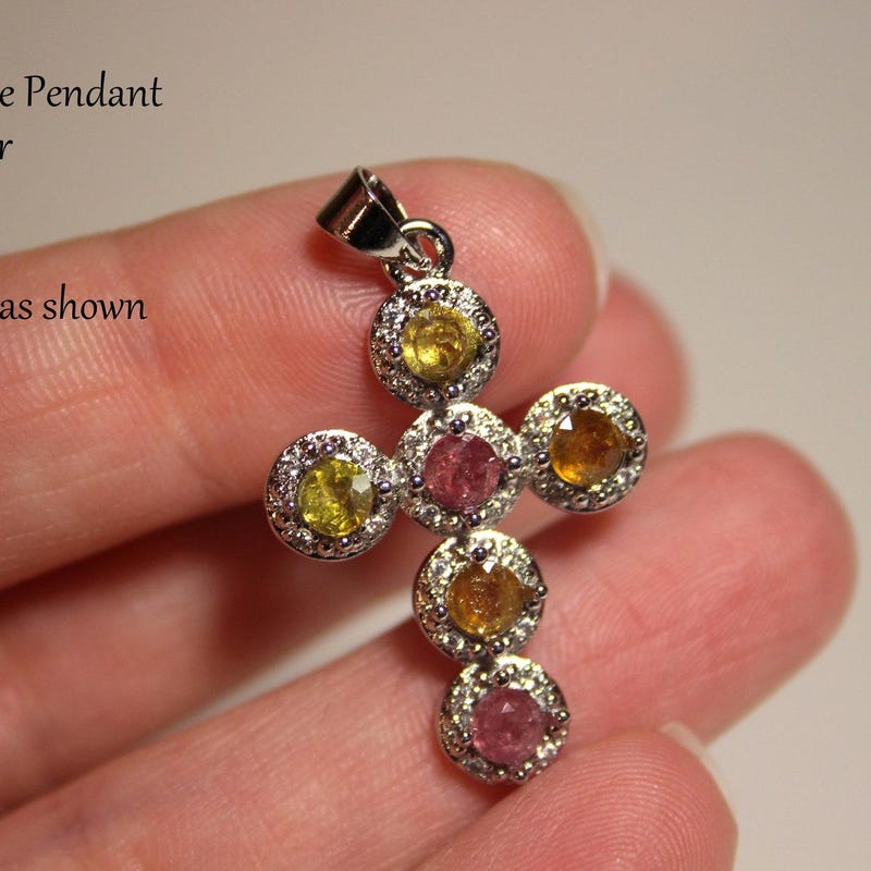 Gemstone Cross - Etsy