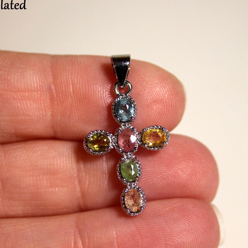 Gemstone Cross - Etsy