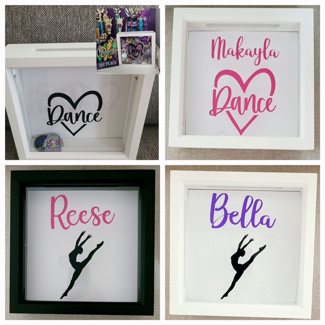 Dance Pin Competition TOP LOADING SLOT Shadow Box Pin Holder Dancer ...