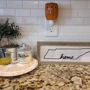 Tennessee Home Sign Modern Farmhouse Rustic Nashville New Home Move ...