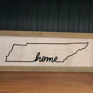 Tennessee Home Sign Modern Farmhouse Rustic Nashville New Home Move ...