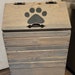 Wood Dog Toy Box / Wooden Dog Toys Storage Bin / Pet Toy Storage ...