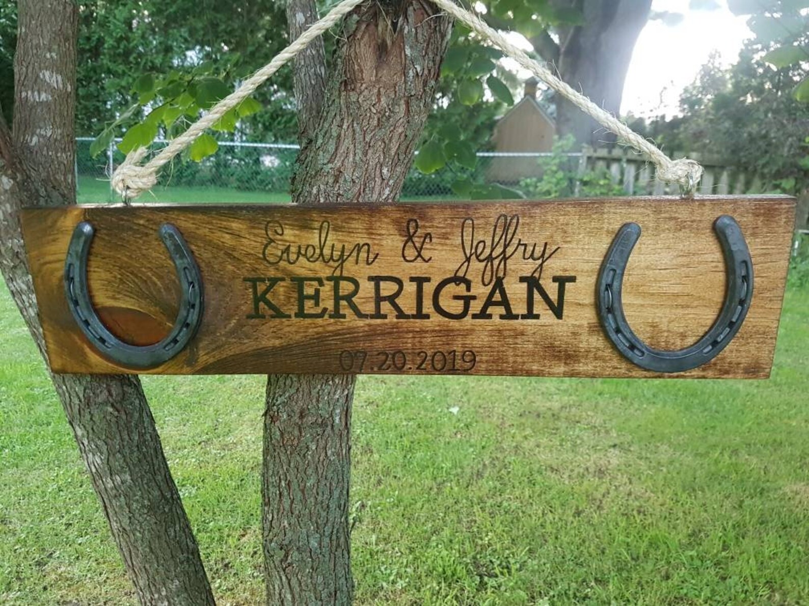 Wedding Horse Shoe Sign Gift/ Personalized Wedding Gift/lucky - Etsy