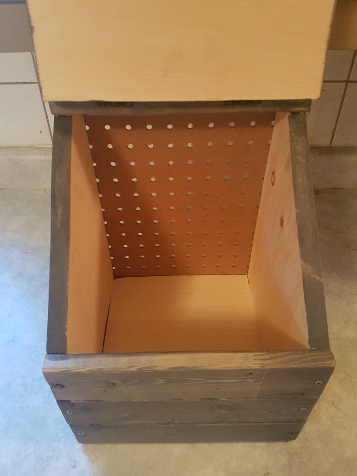 Mini Wooden Potato Bin / Vegetable Storage / Vegetable Box - Etsy