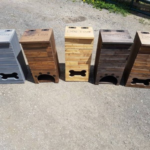 Wood Dog Toy Box / Wooden Dog Toys Storage Bin / Pet Toy Storage ...