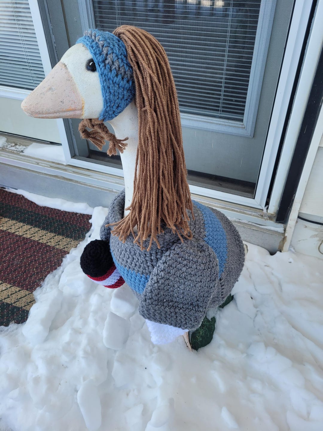 Cozy Sweater Messy Hair Crochet Porch Goose Dress Outfit - Etsy